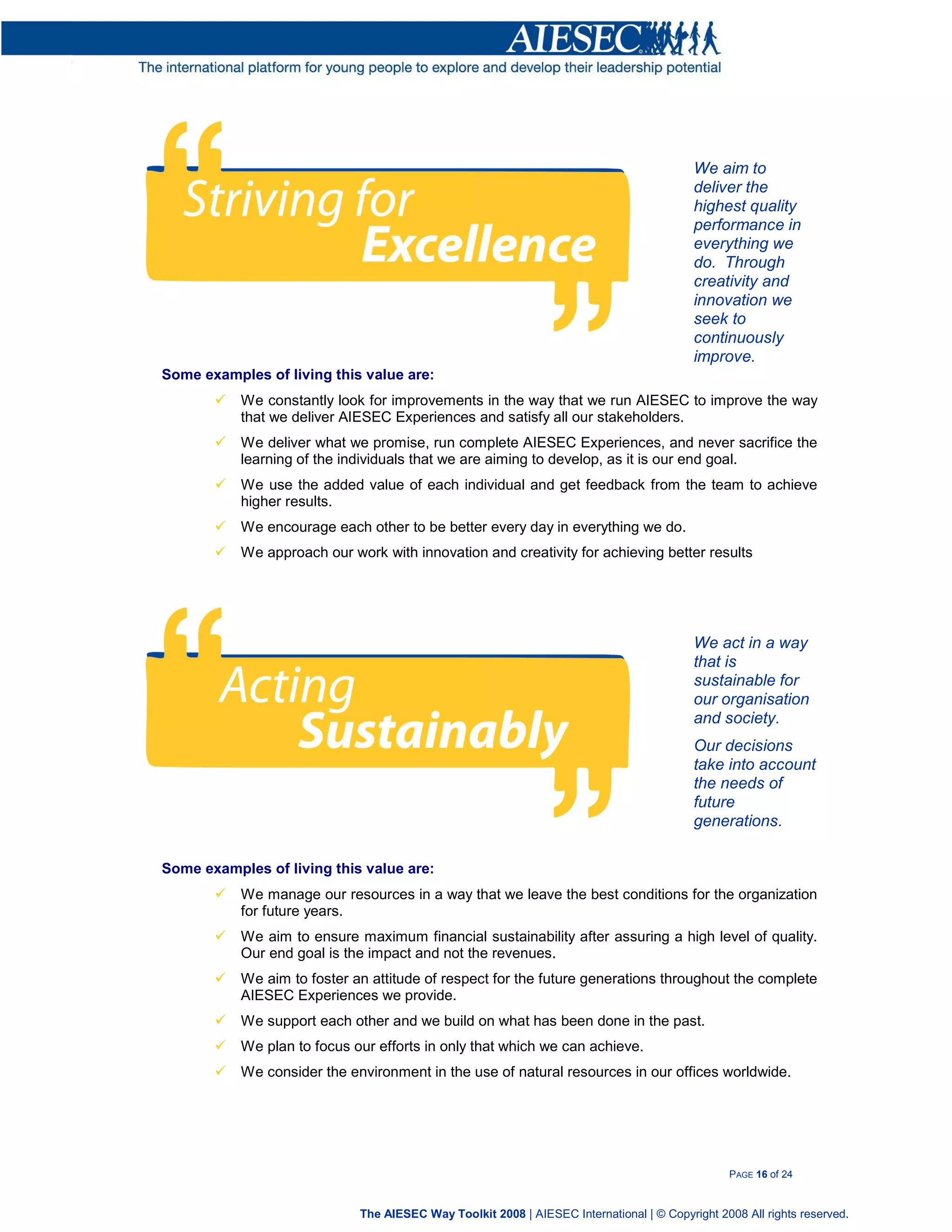 The AIESEC Way | PDF