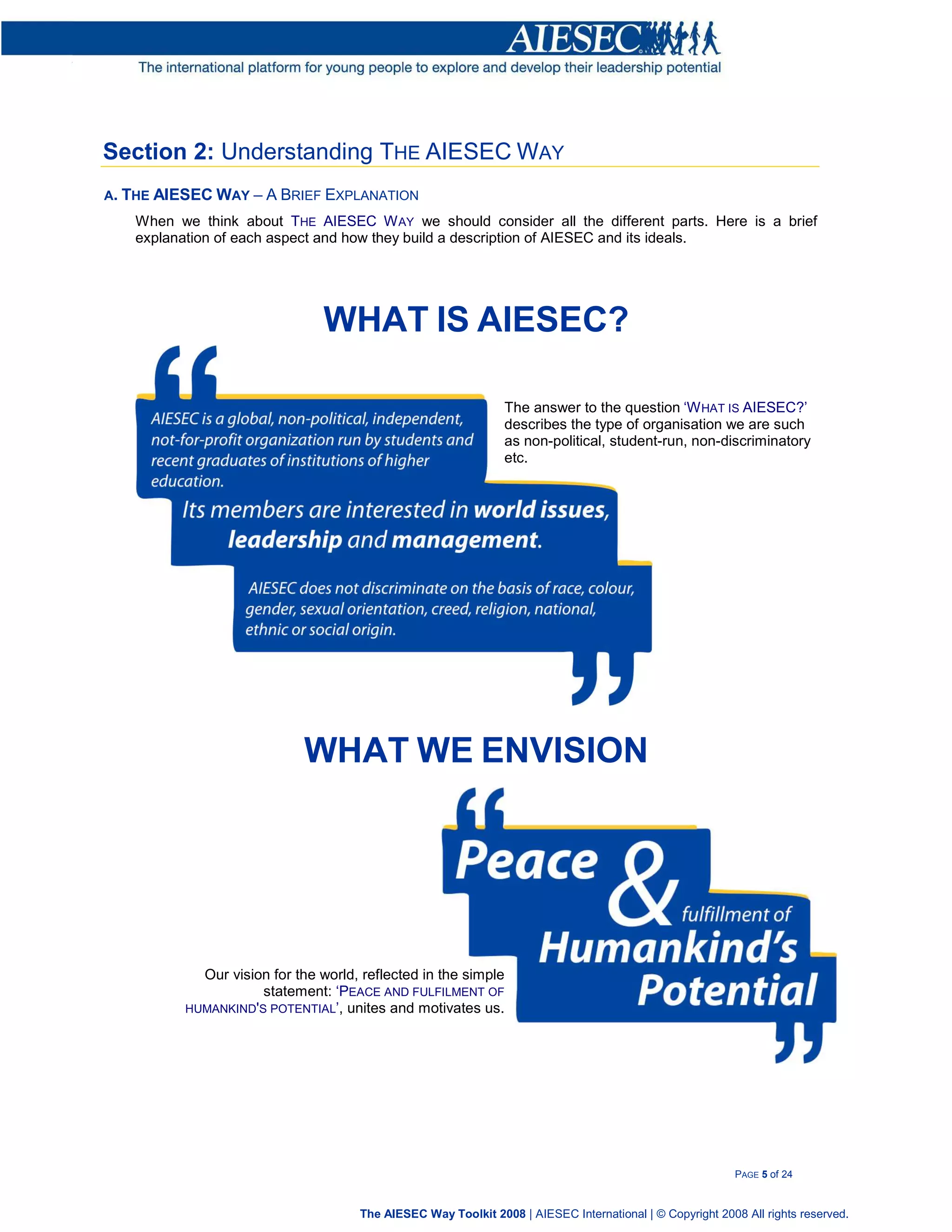 The AIESEC Way | PDF