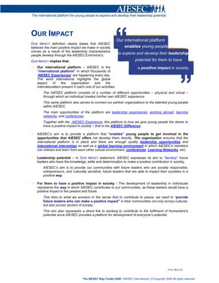 The AIESEC Way | PDF