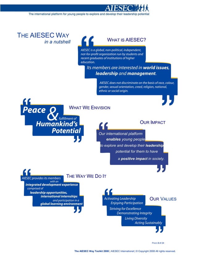The AIESEC Way | PDF