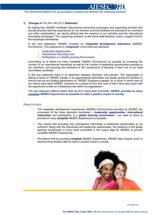The AIESEC Way | PDF