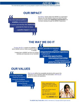 The AIESEC Way | PDF