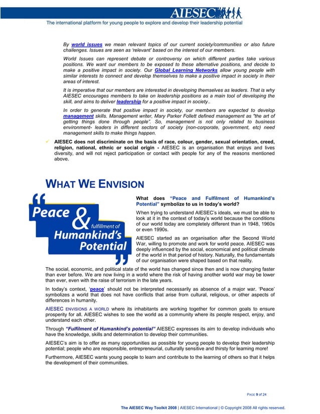The AIESEC Way | PDF