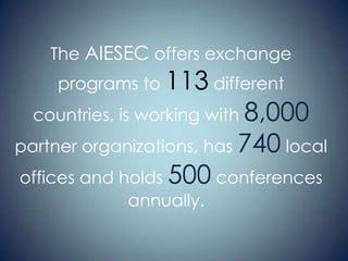 Aiesec by the numbers | PPT