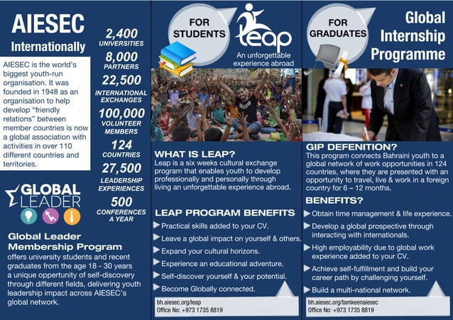 Aiesec brochure | PDF | Education