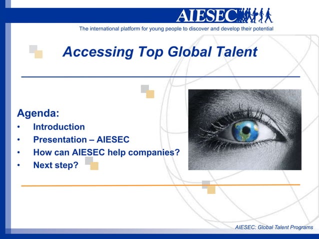 AIESEC CBS Exchange Programme | PPT