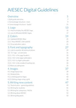 Aiesec digital guidelines | PDF