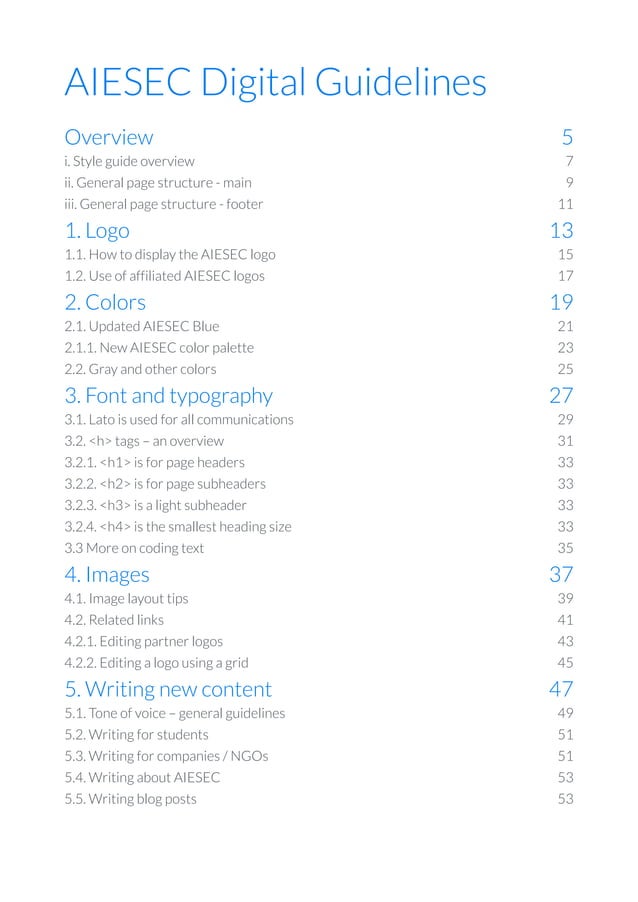 Aiesec digital guidelines | PDF