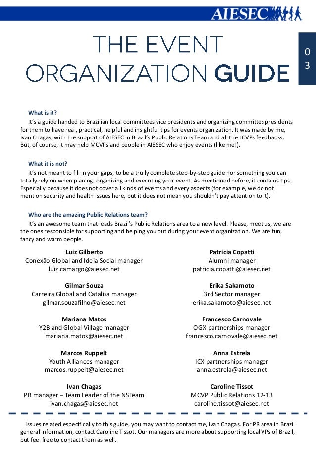 AIESEC Event Organization Guide