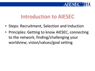Aiesec experience | PPT