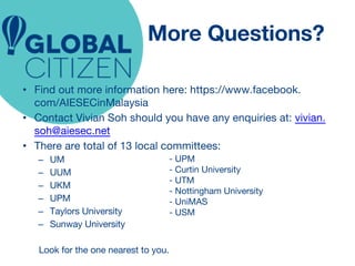 AIESEC Global Citizen Programme (GCP) | PDF