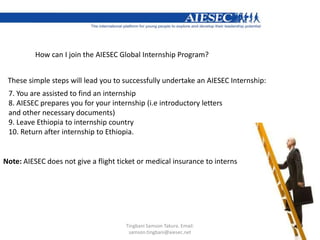 Aiesec Global Internship Program | PPTX