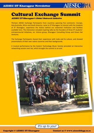 +Impact: AIESEC IIT Kharagpur Newsletter Oct09 | PDF