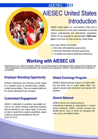 Aiesec information | PDF