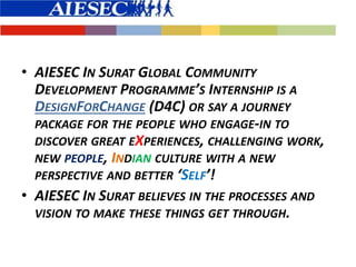 Aiesec in surat, india lc presentation | PPT