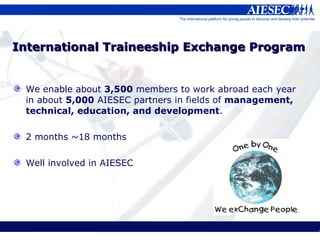 Aiesec introduction | PPT