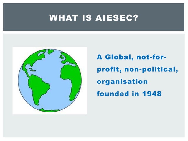 AIESEC Introduction | PPTX