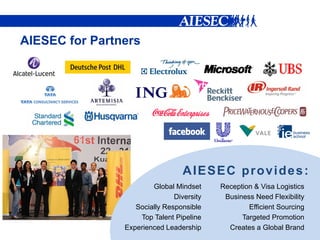 AIESEC - About our GLOBAL PARTNERS | PDF