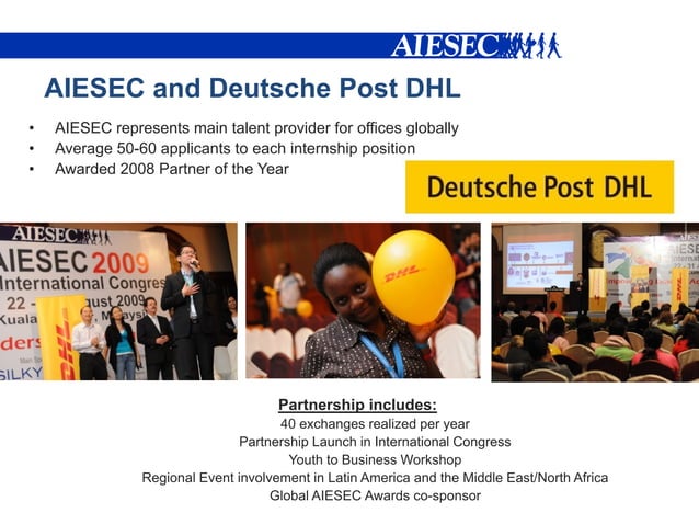 AIESEC - About our GLOBAL PARTNERS | PDF | Large Business | Business