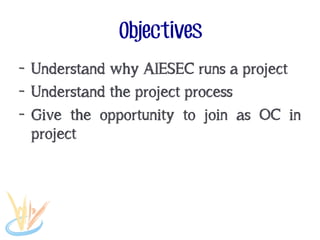 AIESEC - Project Education | PDF | Business | Business and Finance