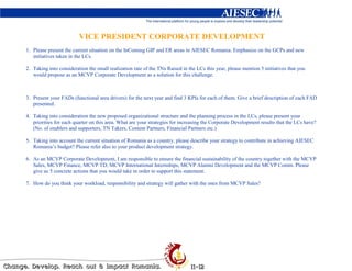 AIESEC Romania 12-13 Application Booklet | PDF