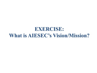 AIESEC - Strategic Planning | PPTX