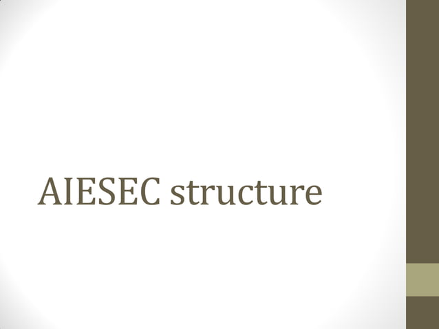 Aiesec structure | PPT