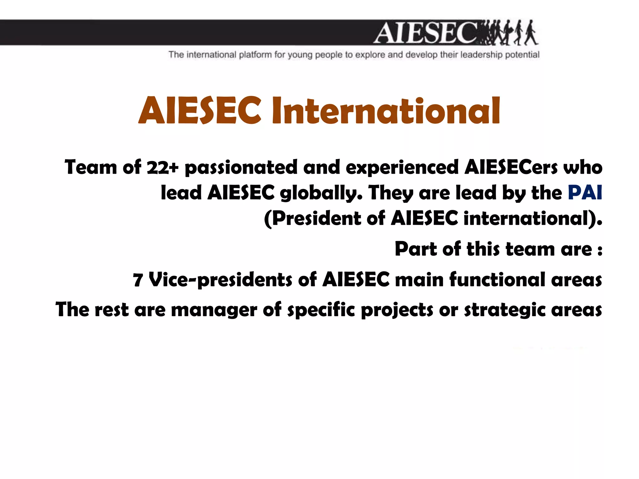 AIESEC structure | PPTX