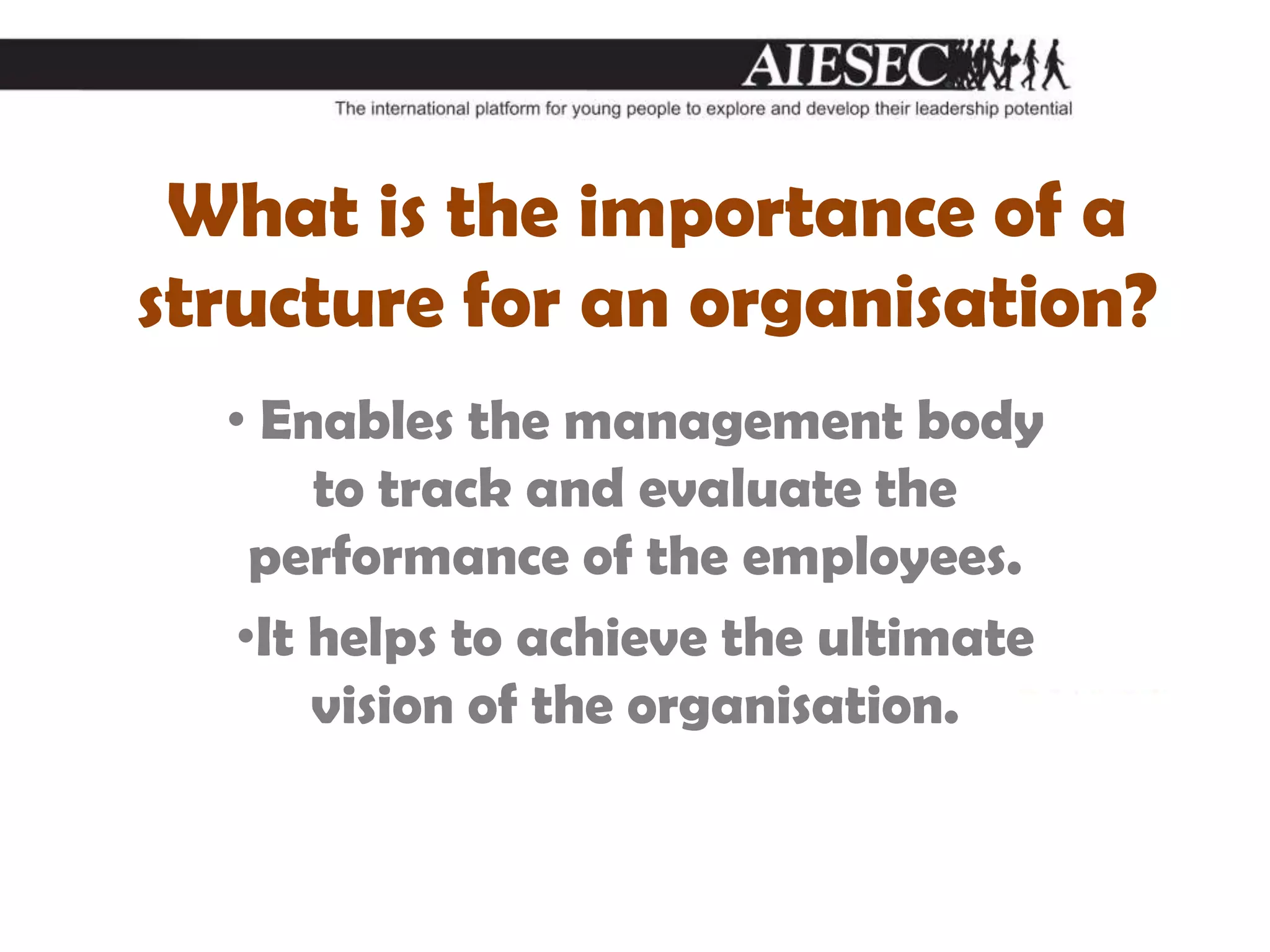 AIESEC structure | PPTX