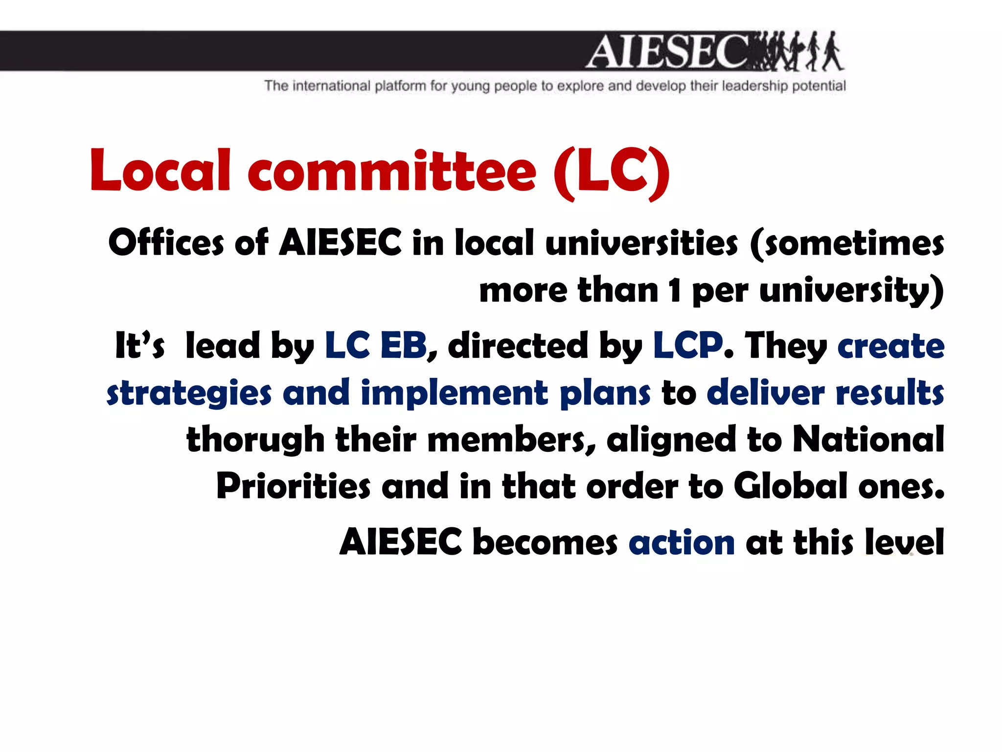 AIESEC structure | PPTX
