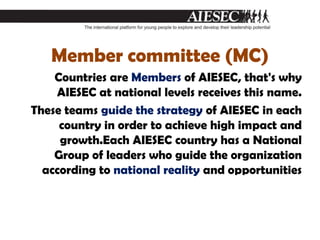 AIESEC structure | PPTX