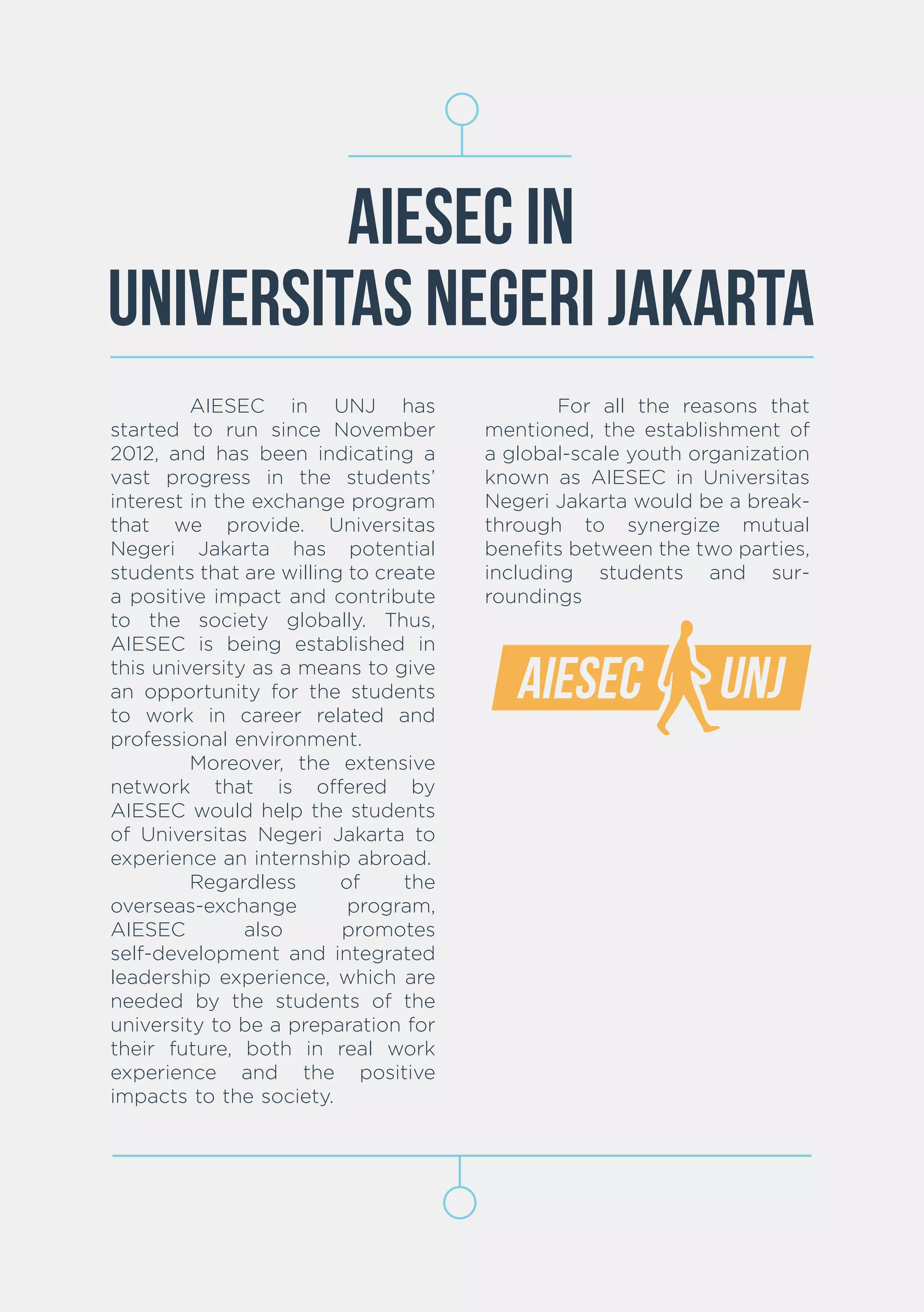 Aiesec unj profile | PDF
