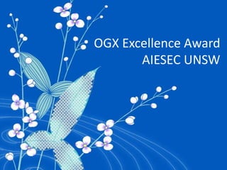 AIESEC UNSW - JanCon 2012 OGX Award | PPT