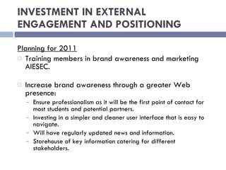 AIESEC UNSW 2011 Reckon Finance Award Application | PPT