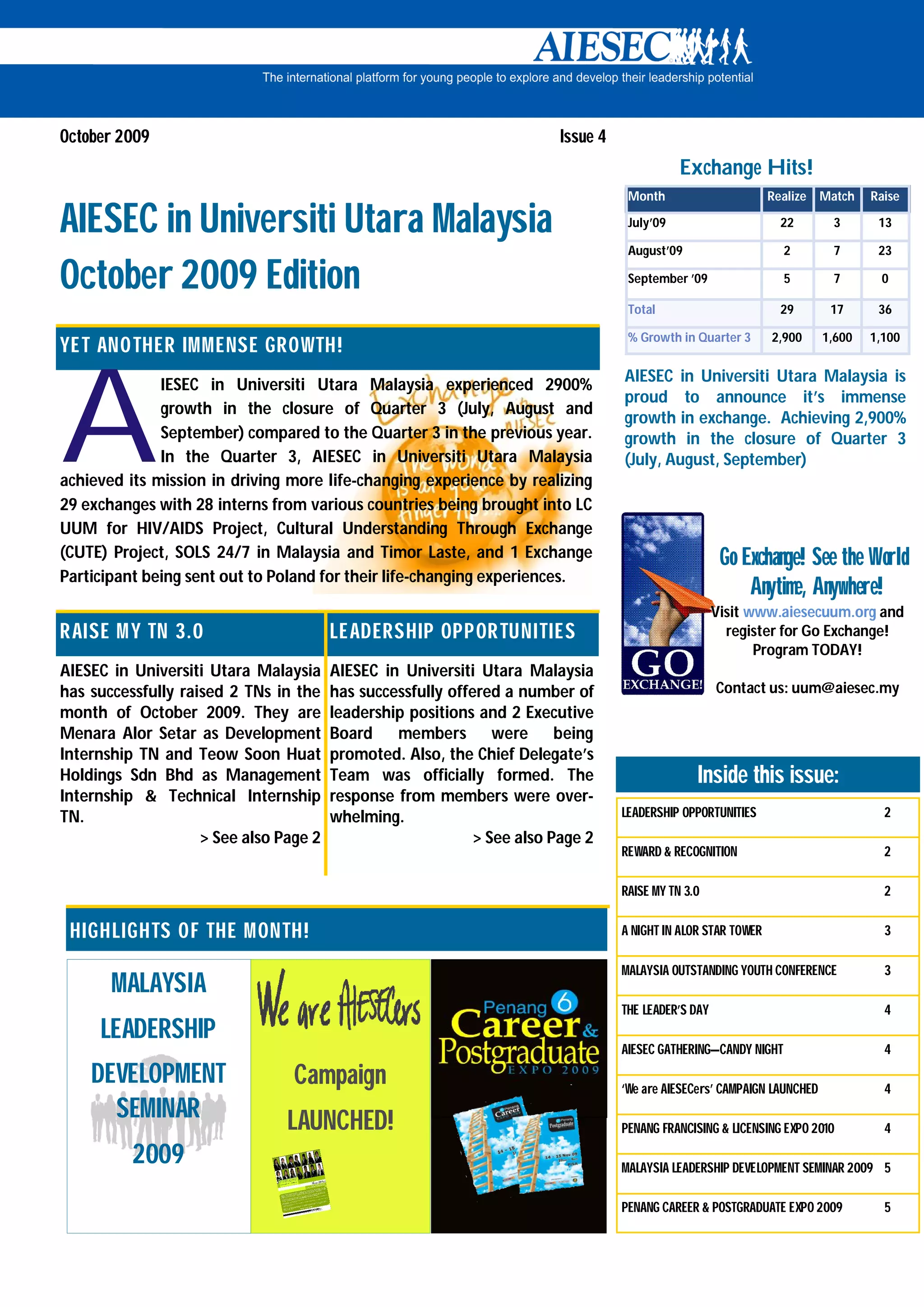 LC UUM Newsletter (October 2009) | PDF