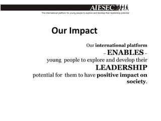 Aiesec way | PPTX | Business | Business and Finance