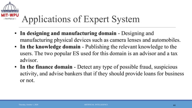 Artificial Intelligence Chapter Four by MIT WPU | PPT