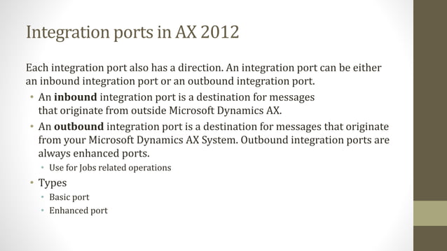 Dynamic AX : Application Integration Framework | PPTX