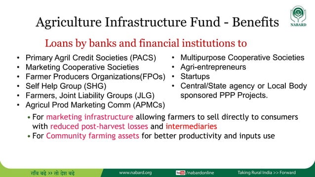 Agriculture Infrastructure Fund.pptx | Agriculture | Industries