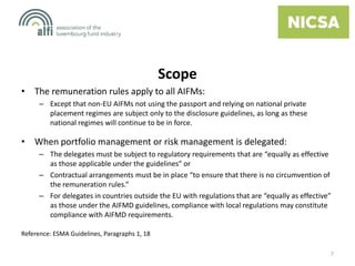 AIFMD Remuneration | An overview | PPTX