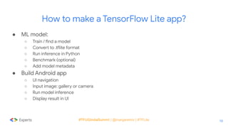 Ai for Art and Design with TensorFlow Lite - TFUG India Summit | PPT