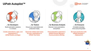 UiPath Community: AI for UiPath Automation Developers | PPT