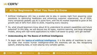 AI for Beginners - What You Need to Know | PPTX