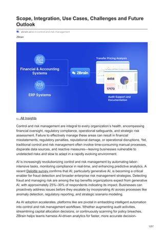 AI for control and risk management Scope, integration, use cases, challenges and future outlook.pdf