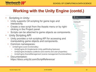 AI For Gaming lecture2 Unity and c# basics.pdf