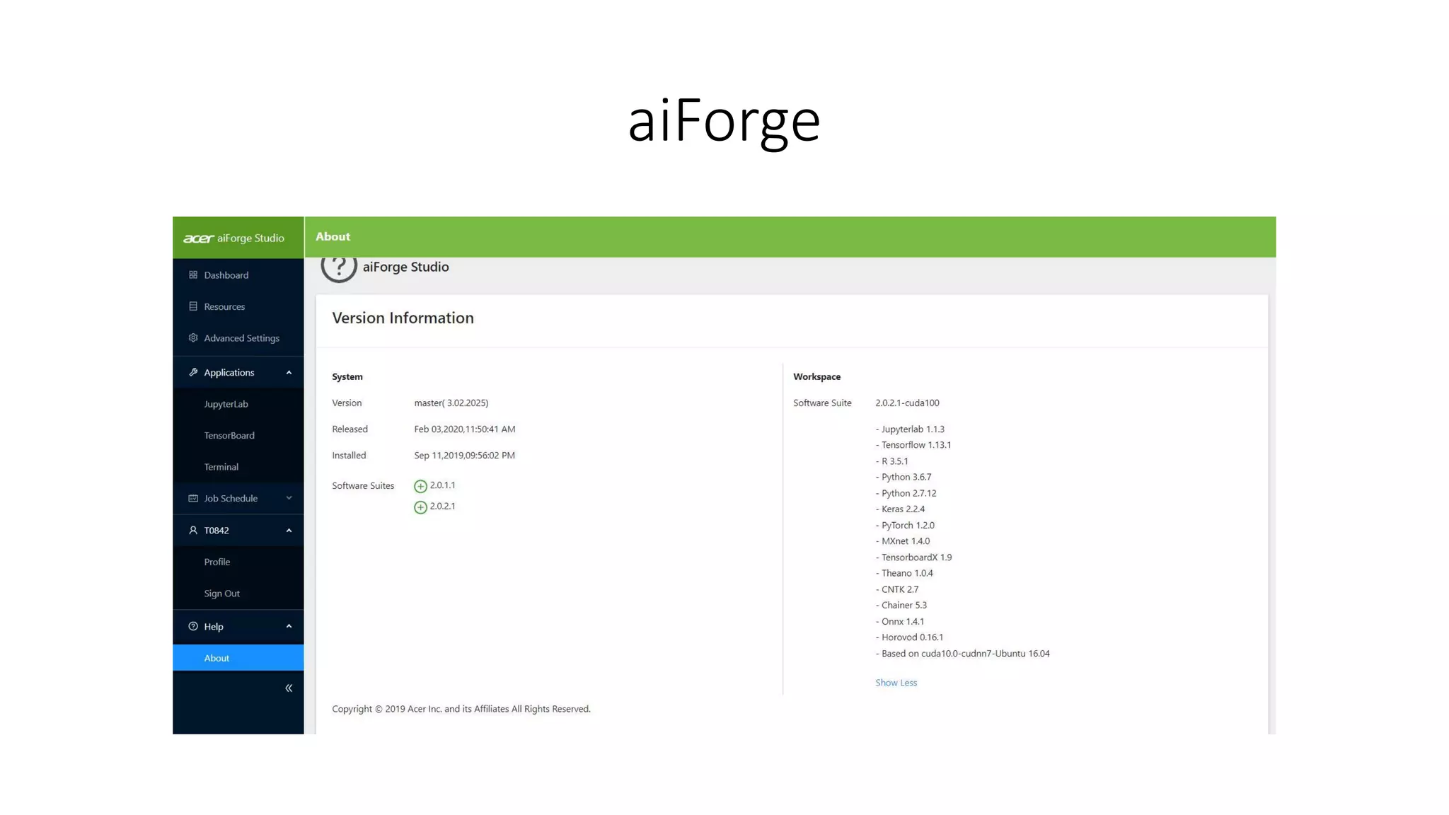 aiForge vs. TWCC vs. GoogleColab | PDF