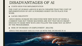 Artificial Intelligence explained for kids | PPTX