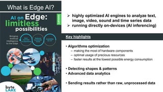 AI for Manufacturing (Machine Vision, Edge AI, Federated Learning ...