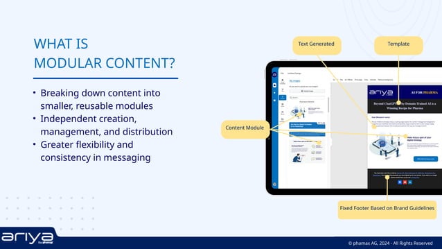 What is Modular Content in pharma and how AI enables it. | PPT