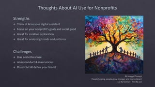 AI for Nonprofits_Exploring the News_ Creative Use and Challenges | PPT